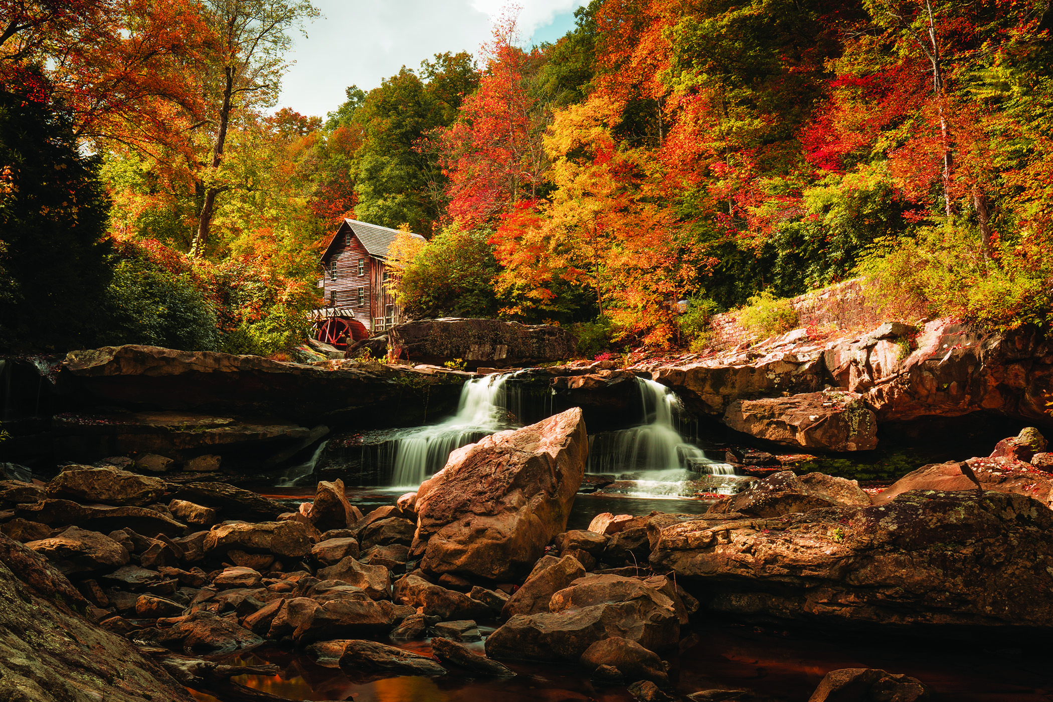 Glade Creek Grist Mill at Babcock State Park | Clifftop, West Virginia ...